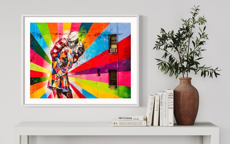 Kiss - NYC (framed) Photography by Joseph Cela | Saatchi Art