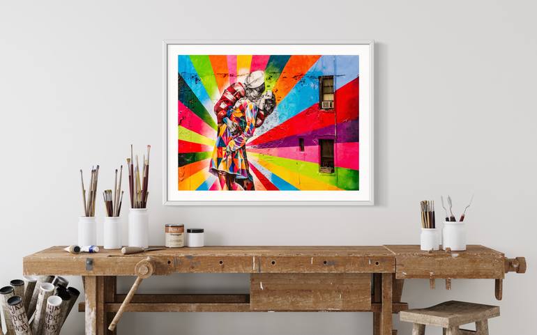 Kiss - NYC (framed) Photography by Joseph Cela | Saatchi Art