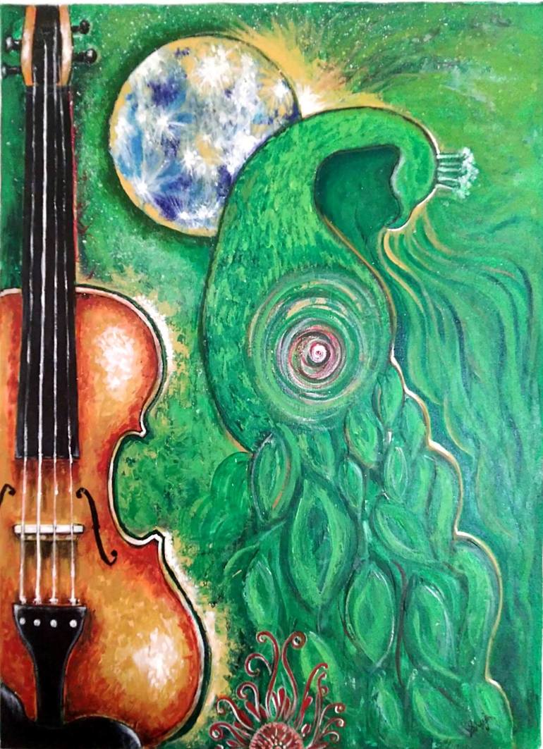 Shadjam, the first swara of music Painting by Sreeja S Nair | Saatchi Art