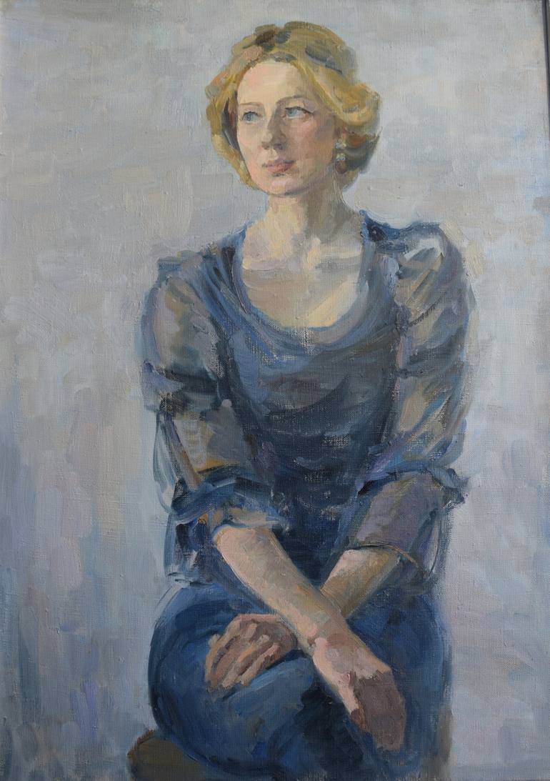 Portrait of Elena Painting by Elena Ignatova | Saatchi Art
