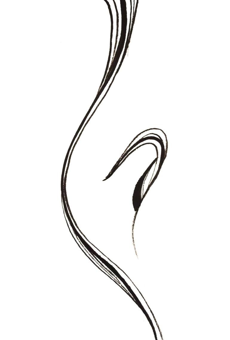 White Drawing by Sumi Works By Chiaki | Saatchi Art