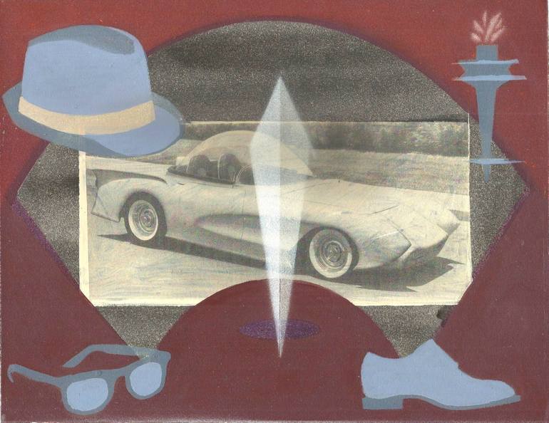 Corvette Painting by Chevalier D'Orange | Saatchi Art