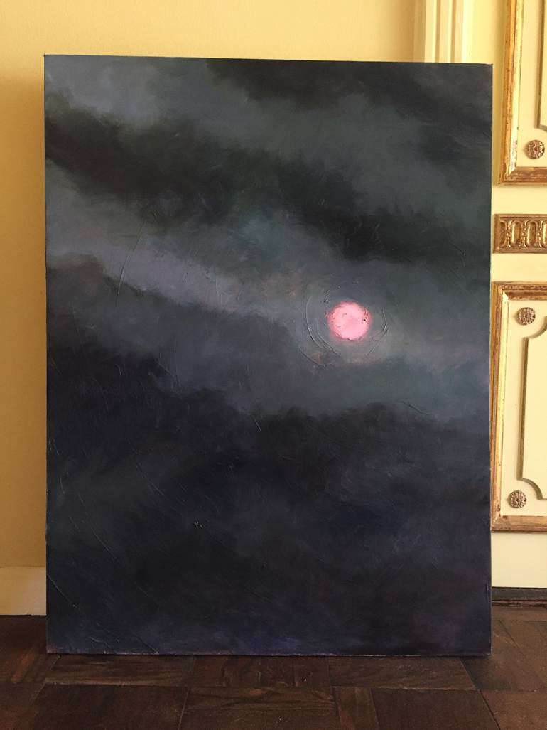 Pink Moon Painting by Artur Pashkov | Saatchi Art