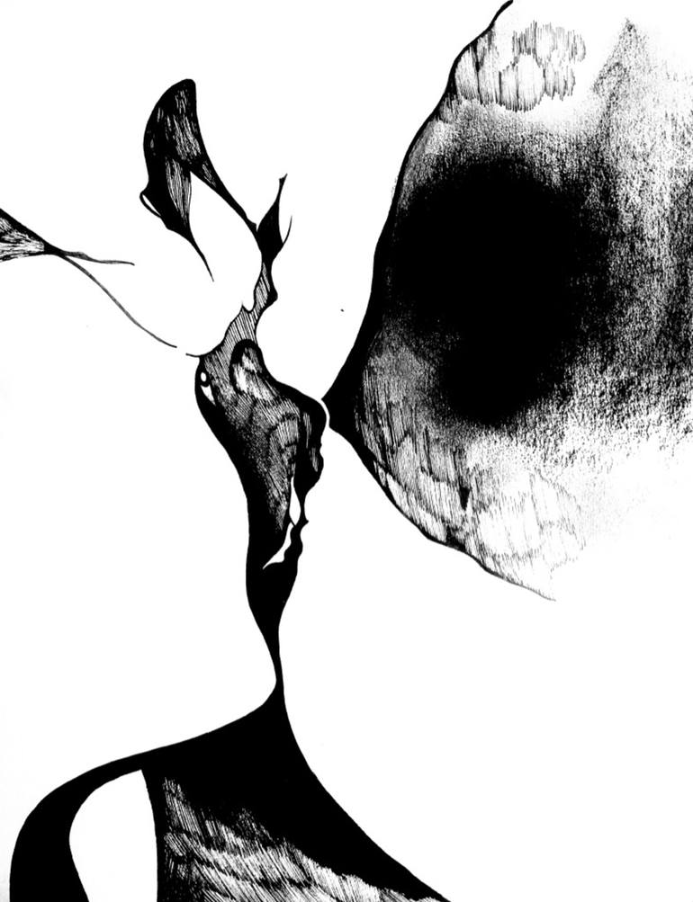 Unbound Dancing Drawing by Sara De Clercq | Saatchi Art