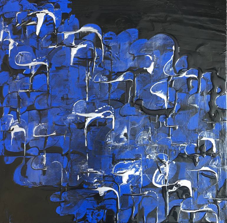 Blue Sapphire Painting by Lisa Cardenas | Saatchi Art