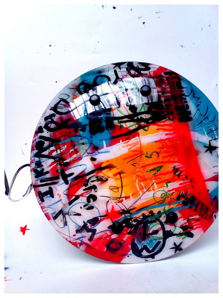 riot shield Painting by Neale Howells | Saatchi Art