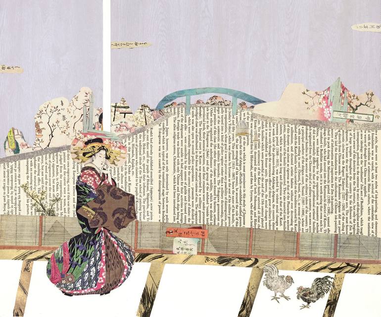 A Stroll Along The River Collage by Lori Markman | Saatchi Art