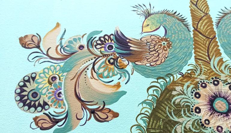 Birds Legends Painting by Mariia Zamrii | Saatchi Art