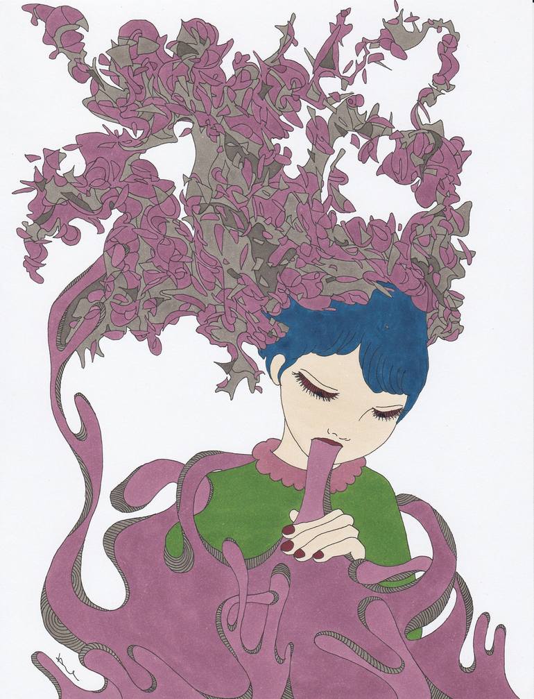 Cumfetti Drawing by Yumiko Awae | Saatchi Art