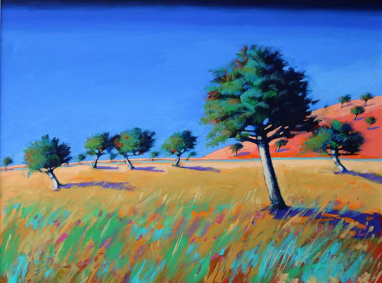 Olive Trees I Painting by Paul Powis | Saatchi Art