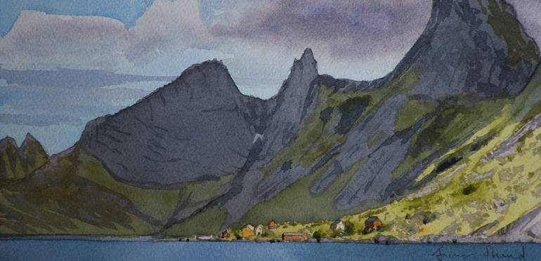 Lofoten islands, Norway Painting by James Shand | Saatchi Art