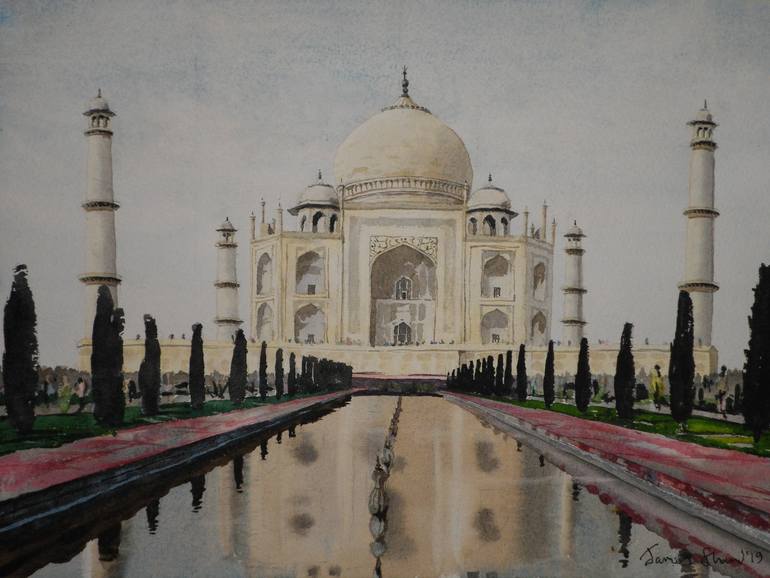 The Taj Mahal Painting by James Shand | Saatchi Art