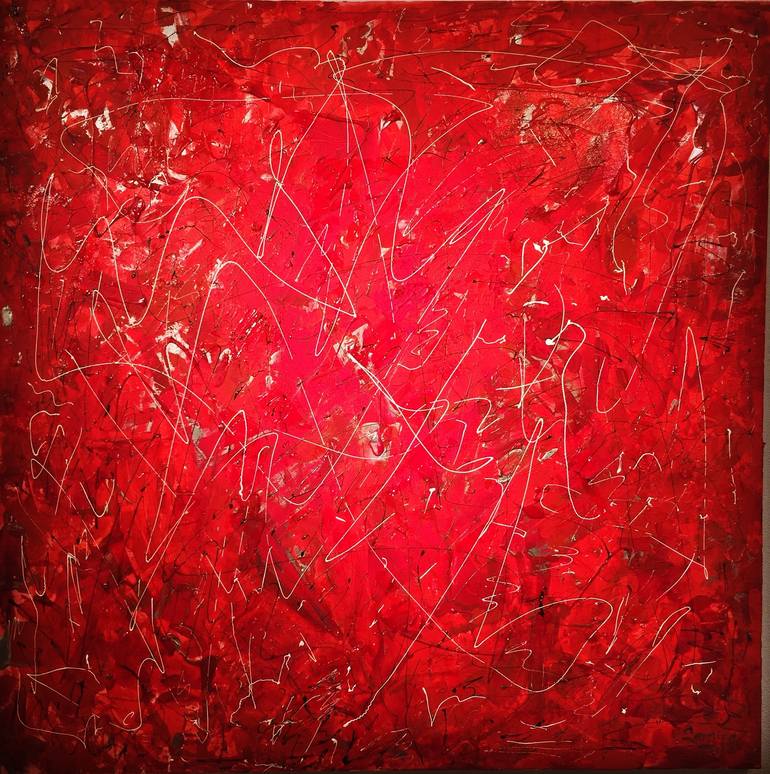 Red Painting by Iryna Fedorenko | Saatchi Art