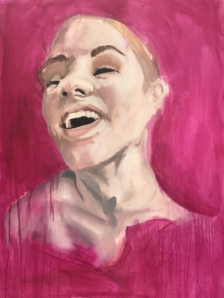 Medicinal Benefits of Laughter Painting by Amanda Gough | Saatchi Art