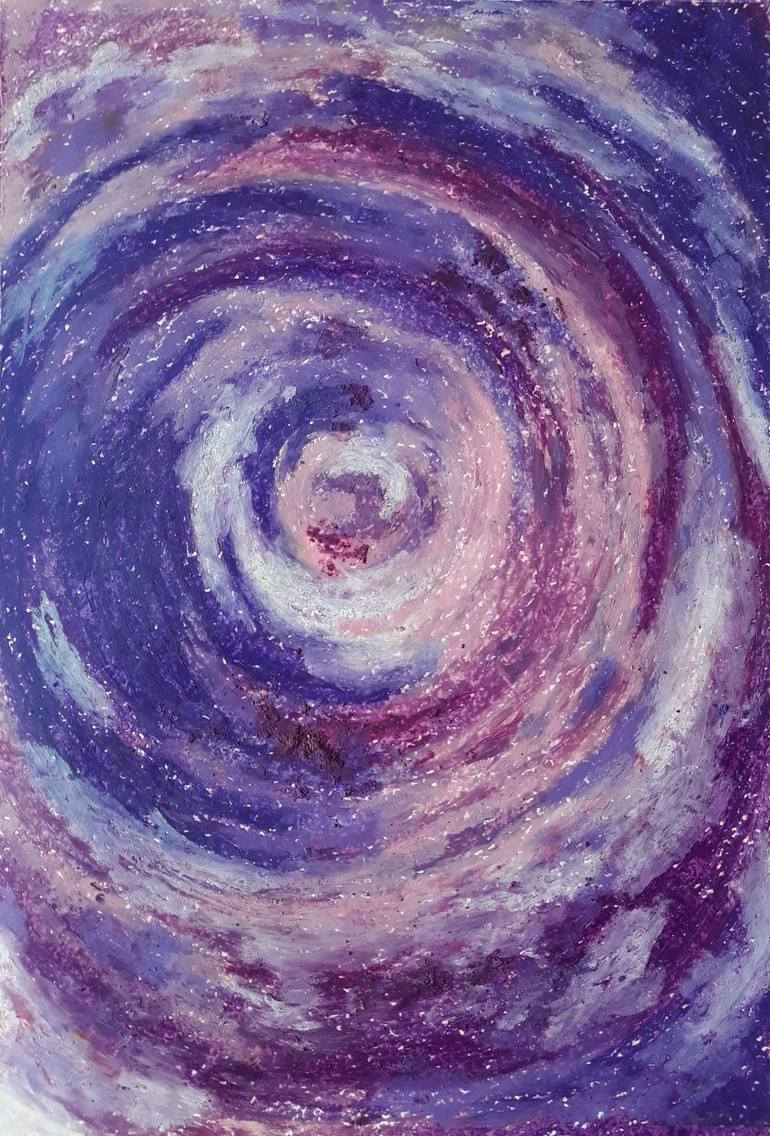 Whirlpools 365. Purple fog. Painting by Olena Manko | Saatchi Art
