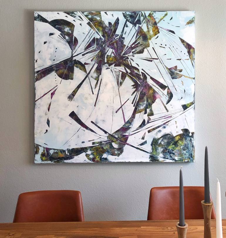 Violet Engines Painting by Elissa Quist | Saatchi Art