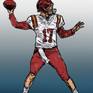 Kyle Kempt American Football Legend Drawing by Shafiqul Islam | Saatchi Art