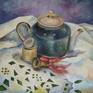 Time for tea and joy Painting by Anna Berezina | Saatchi Art