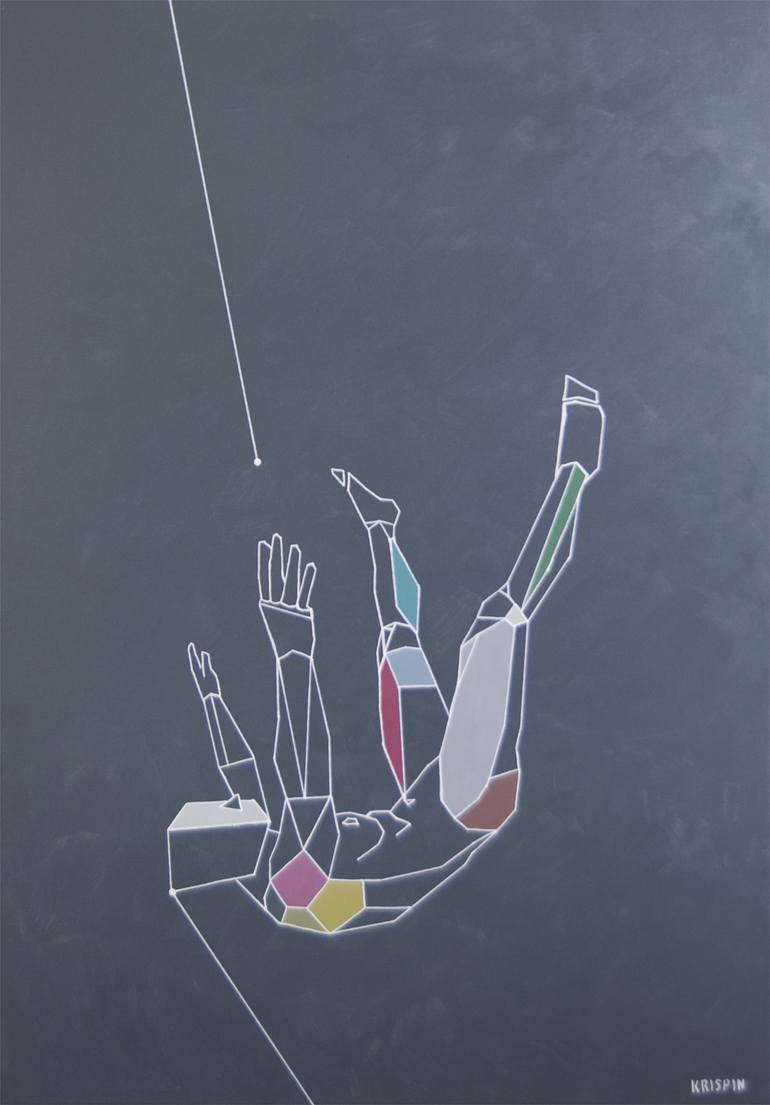 Freefall Painting by Assi krispin | Saatchi Art