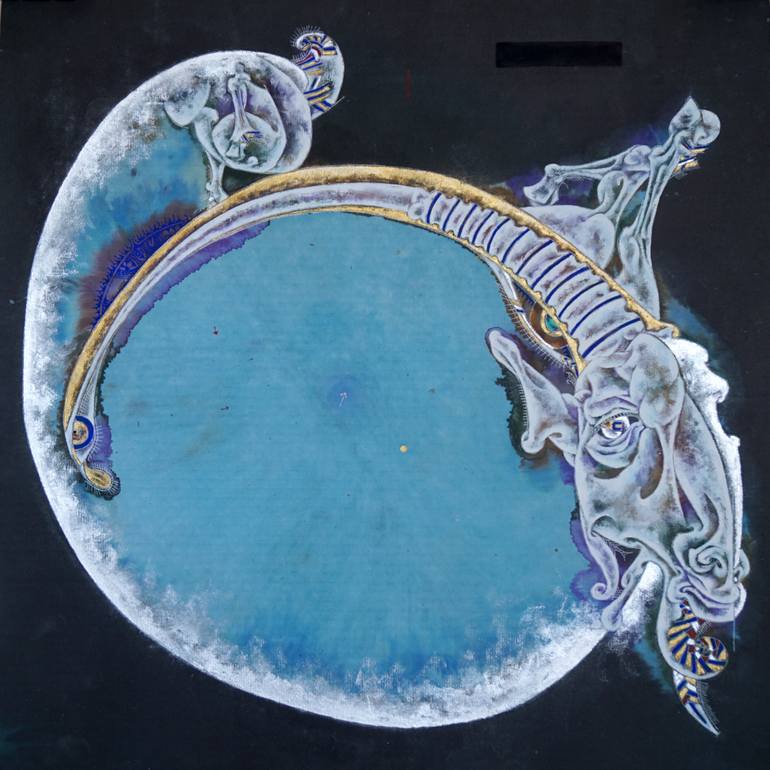 Zodiac Series - Aries Painting by Lu Hong | Saatchi Art