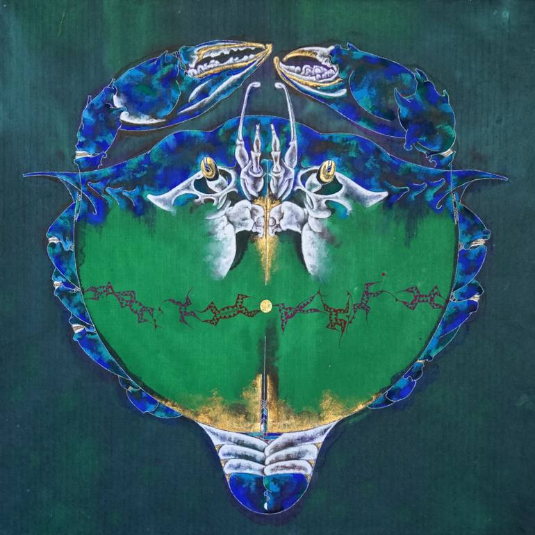 Zodiac Signs - Cancer Painting by Lu Hong | Saatchi Art