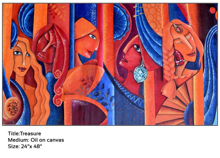 Aurat Painting by shaheen fatima | Saatchi Art