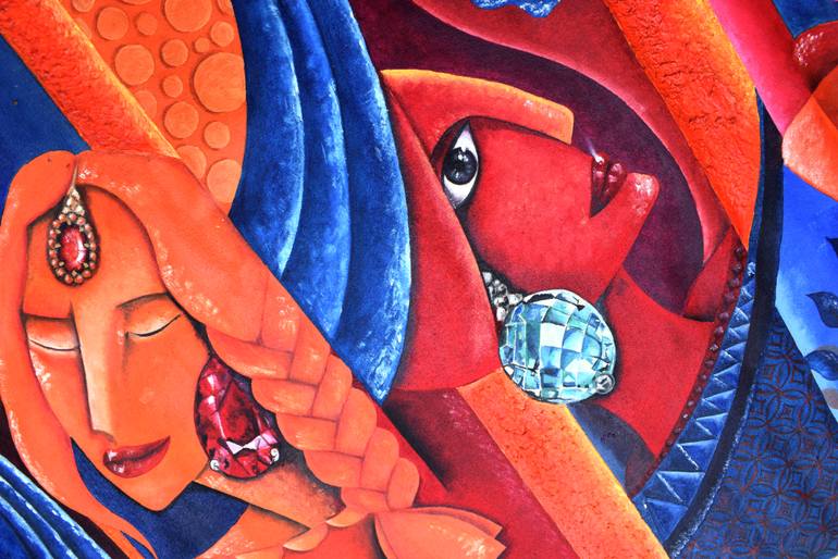 Aurat Painting by shaheen fatima | Saatchi Art