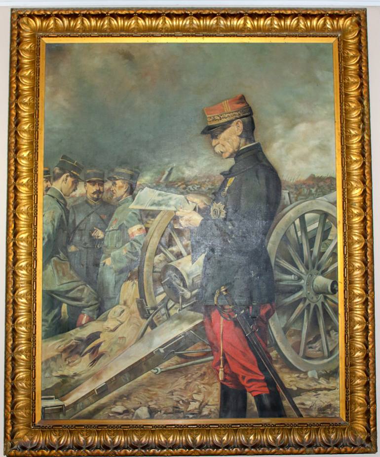French Colonel in battle field WW1 Painting by Shereif Moussa | Saatchi Art