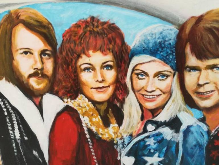 ABBA oil painting on canvas Painting by Filip Petrovic | Saatchi Art