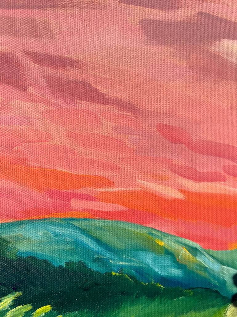 Spanish Sunset Painting by Yuliia Melnyk | Saatchi Art