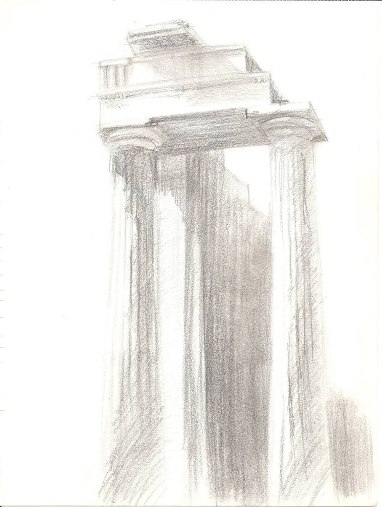 The column Drawing by Natalia Bokova | Saatchi Art