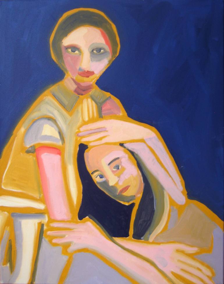Sisters Painting by Michelle Reid | Saatchi Art