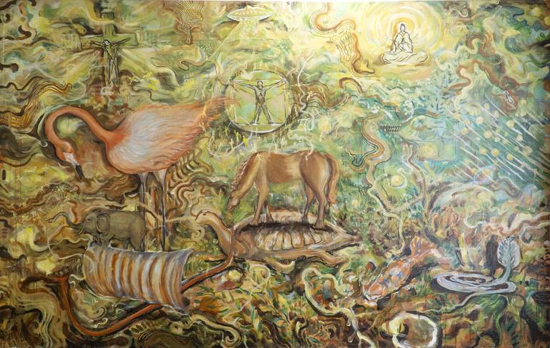 The Realm of Life Painting by NguyễN ĐạI ThắNg | Saatchi Art