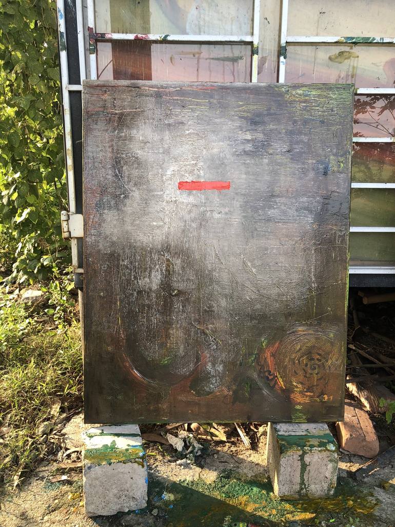 a red line Painting by Nguyễn Đại Thắng | Saatchi Art