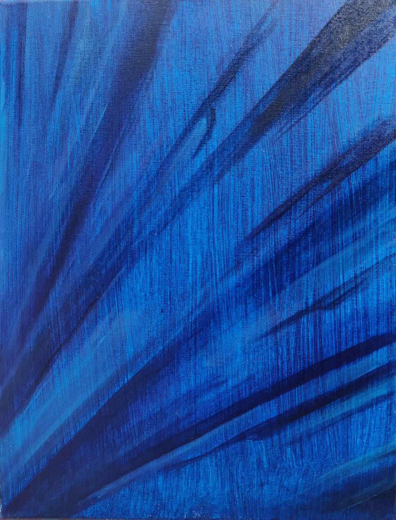 Blue neutrino flow Painting by Noah Baxter | Saatchi Art