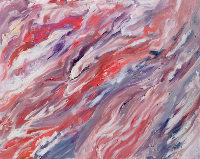 moving mauve Painting by Noah Baxter | Saatchi Art