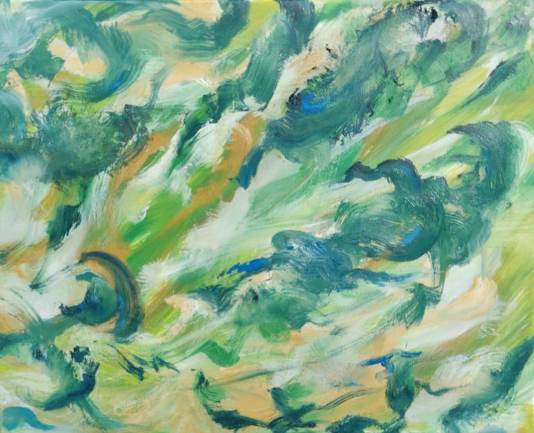 Green growth Painting by Noah Baxter | Saatchi Art
