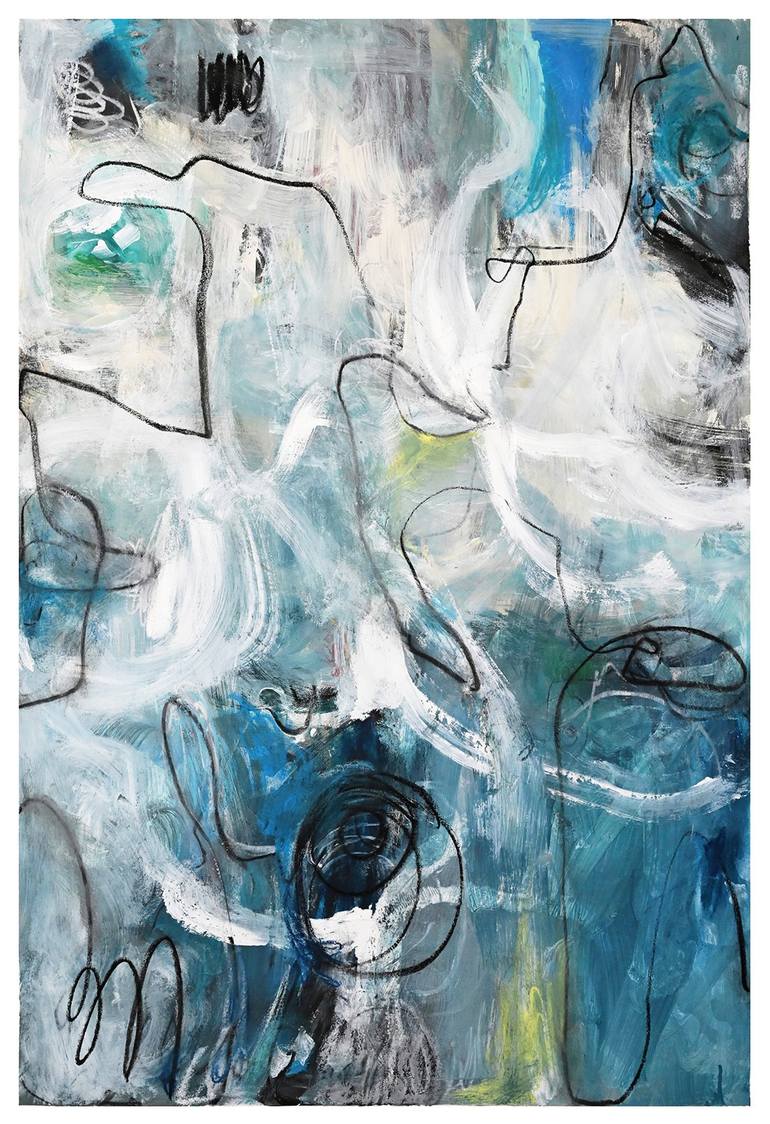 blue pill Painting by Beinan Tang | Saatchi Art