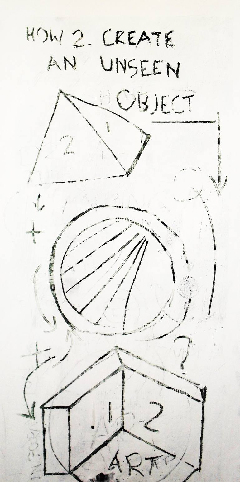 HOW 2 CREATE AN UNSEEN ART OBJECT Drawing by Damion Hampton | Saatchi Art