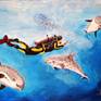 Saving the Vaquita Marina Painting by Carlos Medrano | Saatchi Art