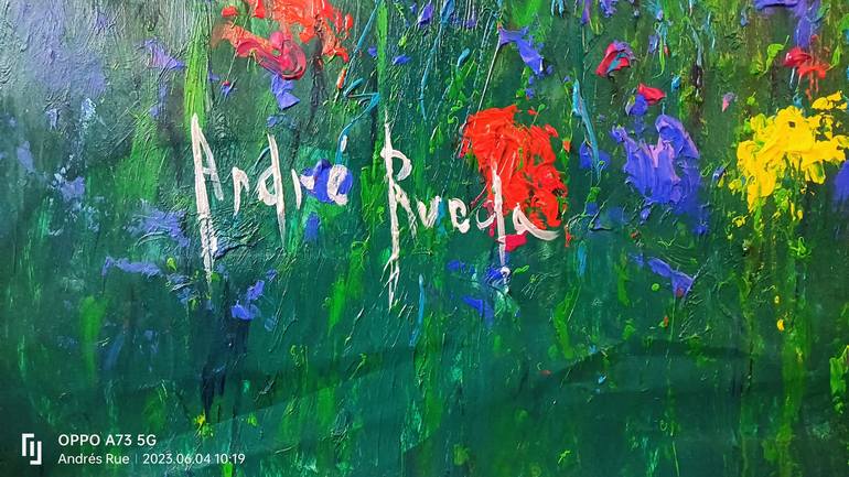 YELLOW FLOWER Painting by Andrés Rueda | Saatchi Art