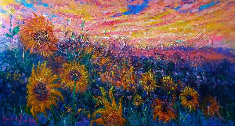 LAST RAY OF SUN Painting by Andrés Rueda | Saatchi Art