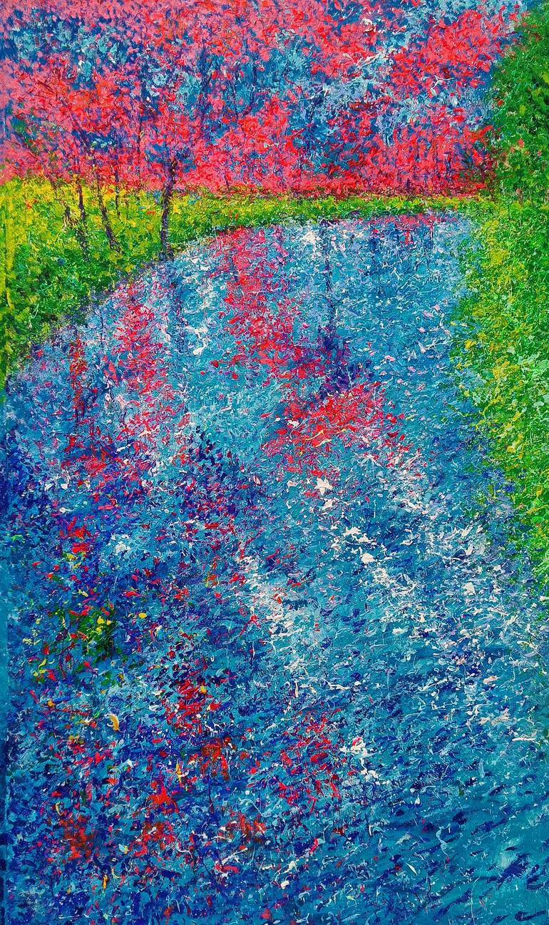 AUTUMN REFLECTIONS Painting by Andrés Rueda | Saatchi Art