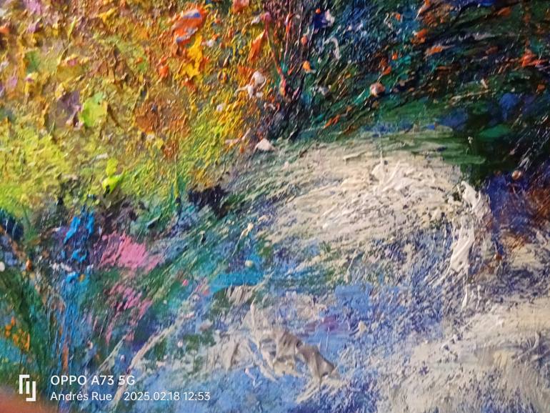 THE SMALL POND OF WATER LILIES Painting by Andrés Rueda | Saatchi Art ...