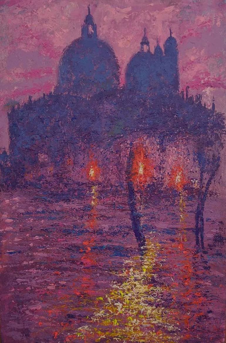 VENECIA EN ROSAS Painting by Andrés Rueda | Saatchi Art