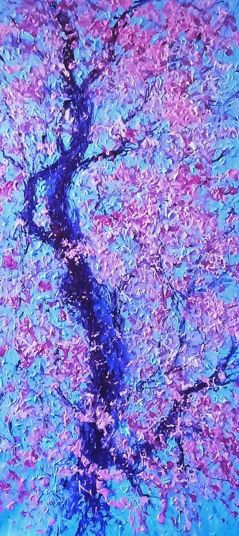 DECORATED BRANCH Painting by Andrés Rueda | Saatchi Art