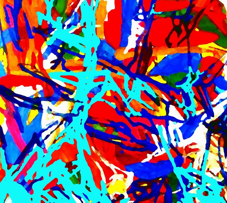 Gladiolas in a shrot lived summer Digital by Peter Jalesh | Saatchi Art