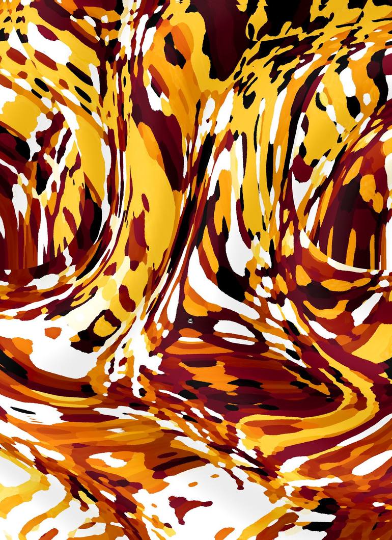 LOVE, LEAVING SILKY RUST ON A SHDOWY PATH... Digital by Peter Jalesh ...