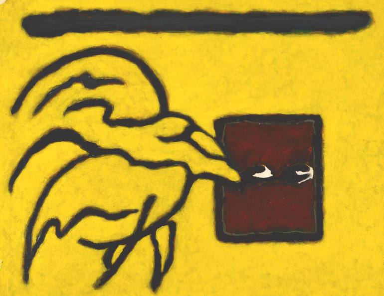 FRIGHT Painting by Herve Constant | Saatchi Art