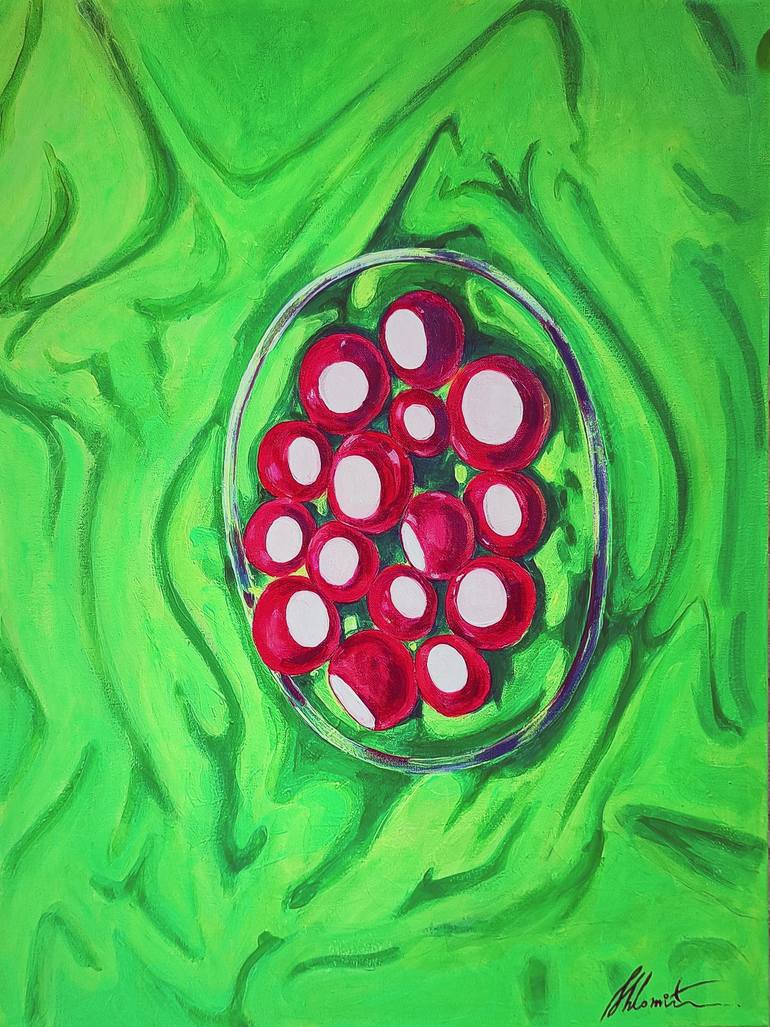 Radish Painting by Shlomit Aharonovitch | Saatchi Art